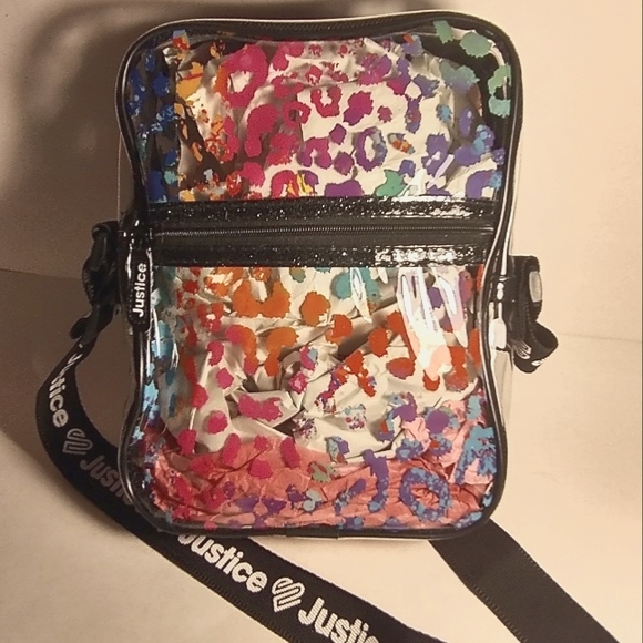 Justice | Bags | Justice Clear Vinal Leopard Print | Poshmark